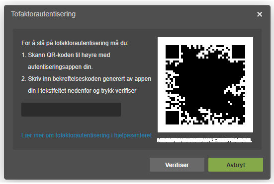 Oppsett og aktivering av 2FA – PowerOffice Hjelpesenter