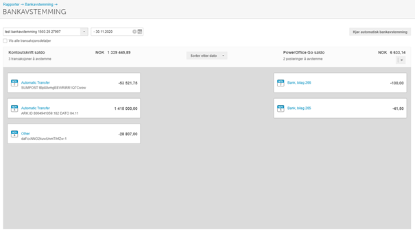 Bankavstemming - enkel guide til feilsøk – PowerOffice Hjelpesenter